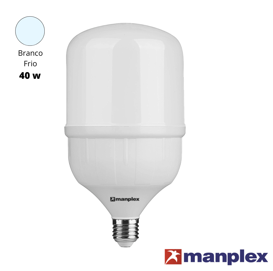 Lâmpada Led 6500k 40W - Manplex