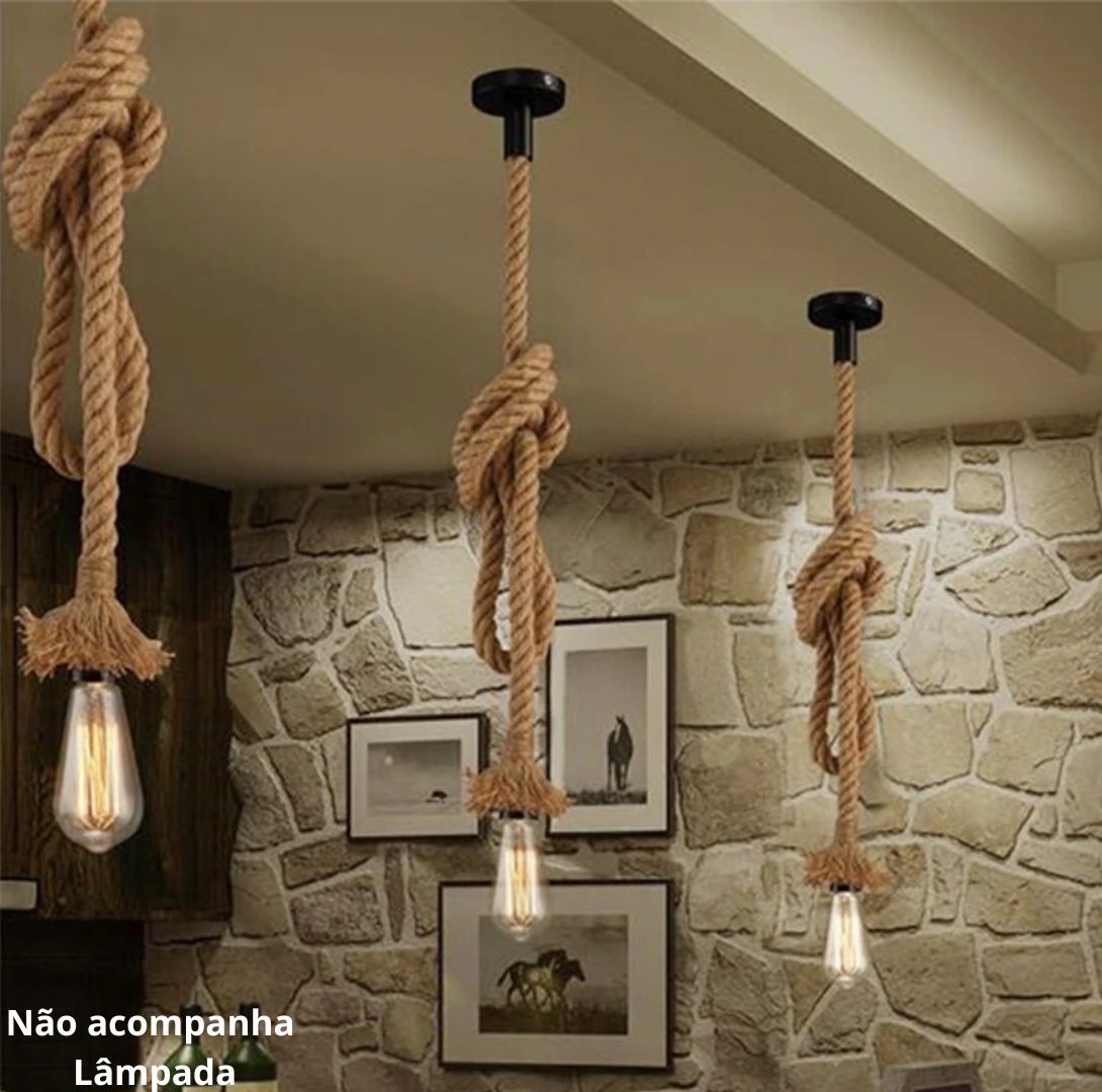 Pendente de Corda Único 1,80m - Nordecor